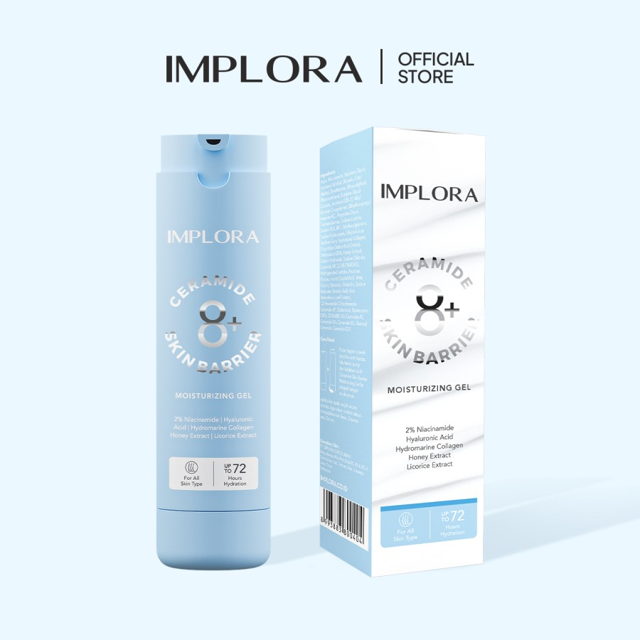Jual IMPLORA Ceramide 8+ Skin Barrier Moisturizing Gel 50ml | Shopee ...