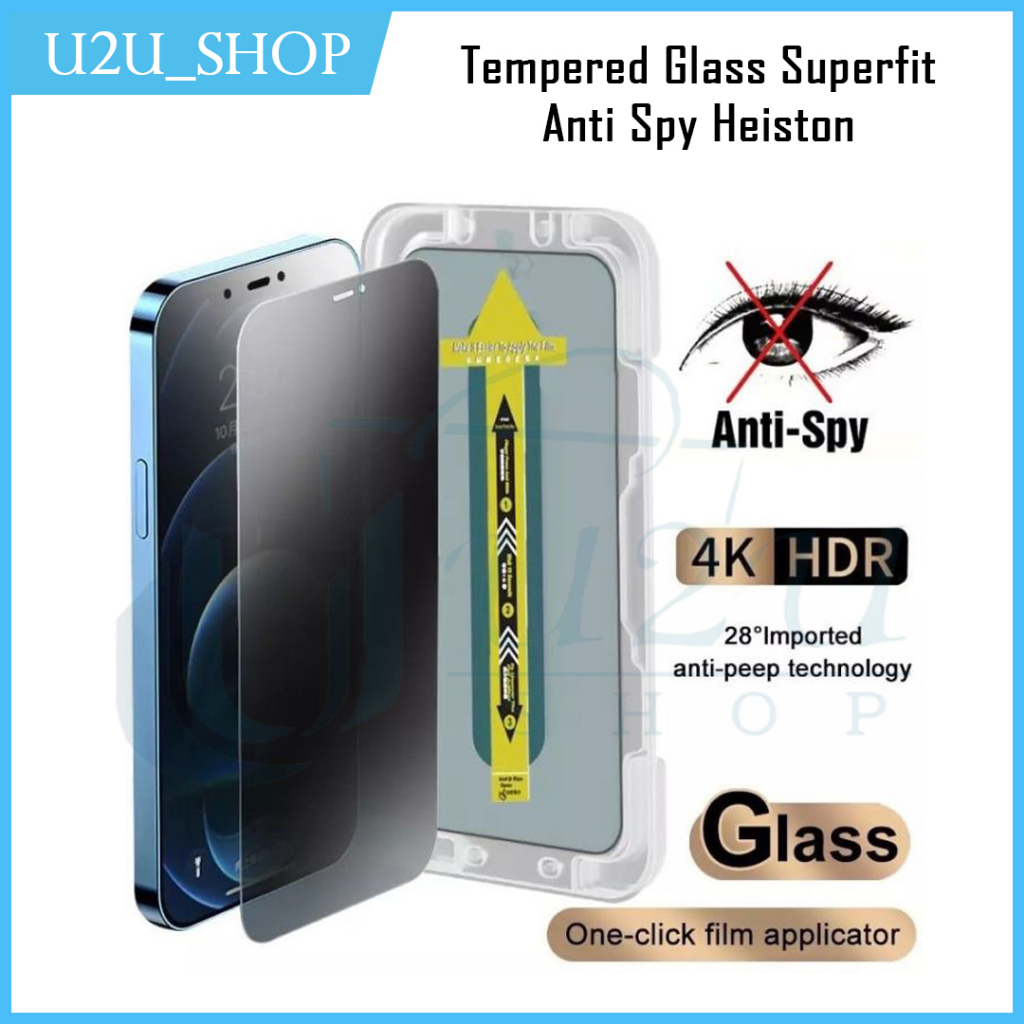 Jual Tempered Glass Superfit Anti Spy For Iphone 6 Plus 7 Plus 8 8 Plus ...
