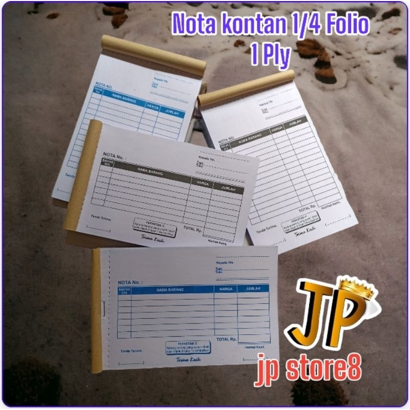 Jual NOTA KONTAN 2 PLY & 1 PLY 1/4 FOLIO - SIAP KIRIM | Shopee Indonesia