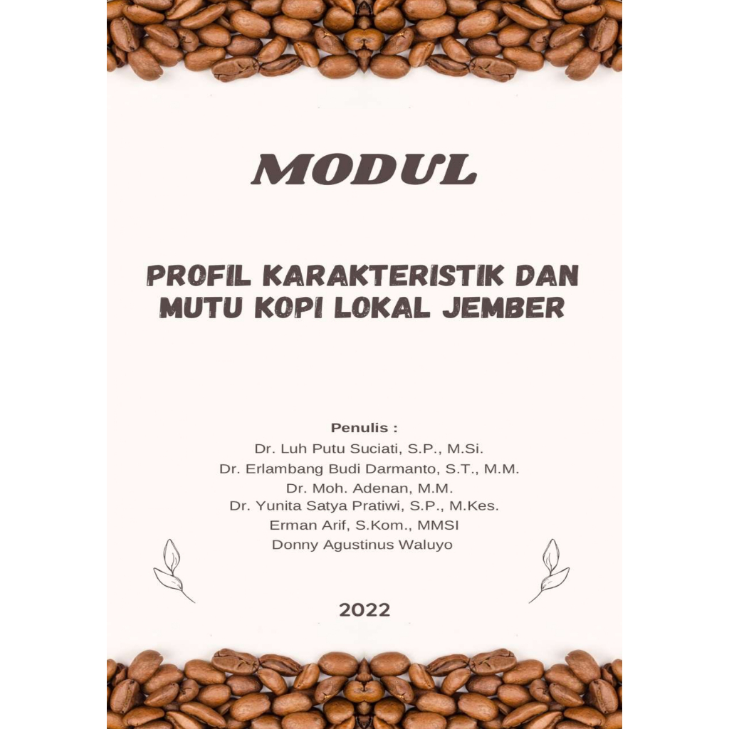Jual Profil Karakteristik dan Mutu Kopi Lokal Jember | Shopee Indonesia