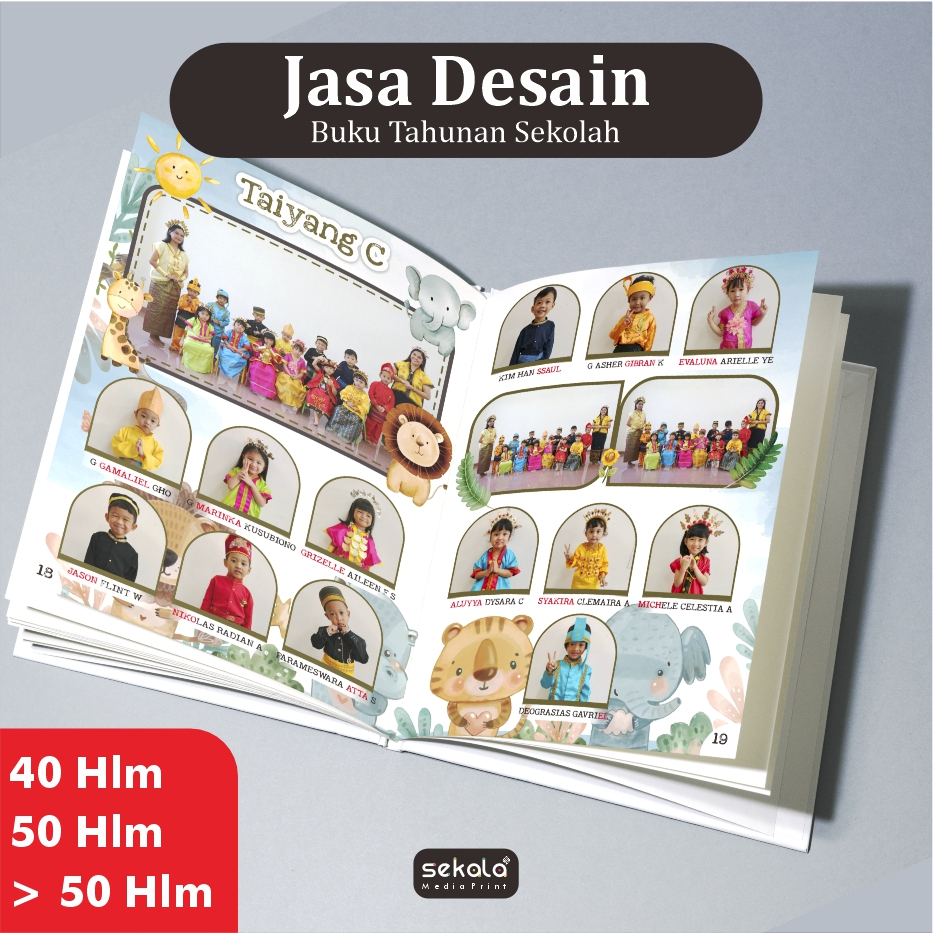 Jual Jasa Desain Buku Tahunan Sekolah / BTS / Yearbook / Custom Desain ...