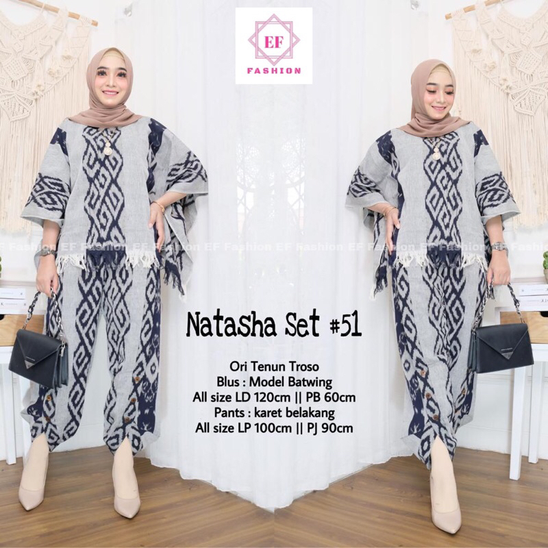 Jual NATASHA SET SETELAN ONESET SETCEL WANITA TENUN ORI TORSO ORIGINAL ...