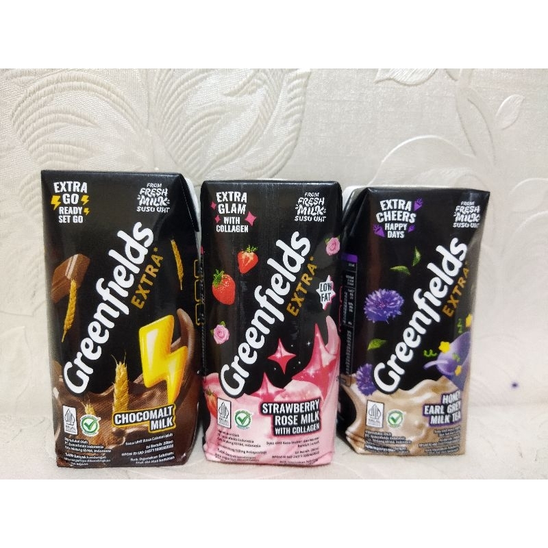 Jual GREENFIELDS EXTRA 200 ML TERBARU / SUSU GREENFIELDS EXTRA 200 ML ...