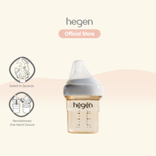 Jual Hegen PCTO™ 150ml/5oz Feeding Bottle PPSU with Slow Flow Teats (1 to 3 months) | Shopee ...