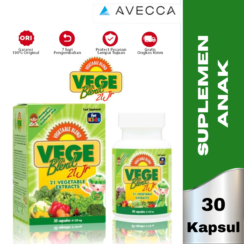Jual Vegeblend 21 Junior Isi 30 Kapsul (Suplemen Sayuran Untuk Anak ...