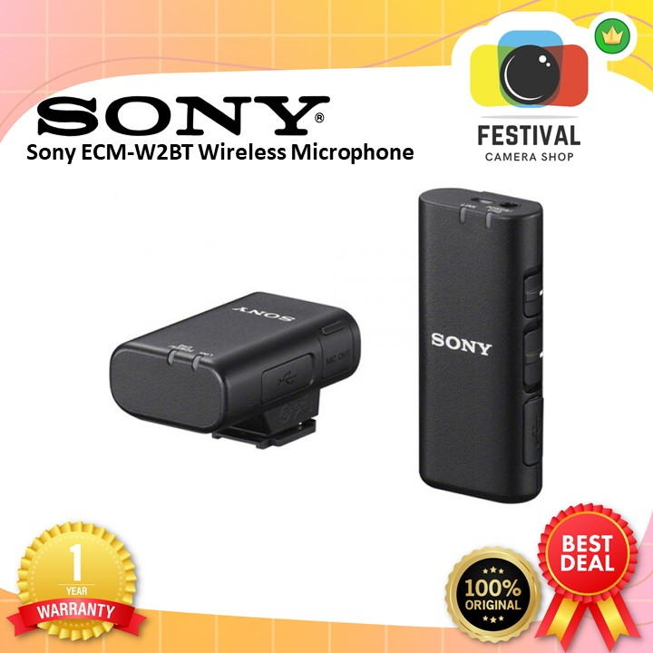 Jual Sony ECM-W2BT Camera-Mount Bluetooth Wireless Microphone ECM W2BT | Shopee Indonesia