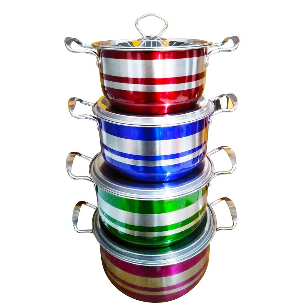 Jual Panci Set Pelangi Stainless Steel Tebal - Panci Cookware Set Hiqh ...