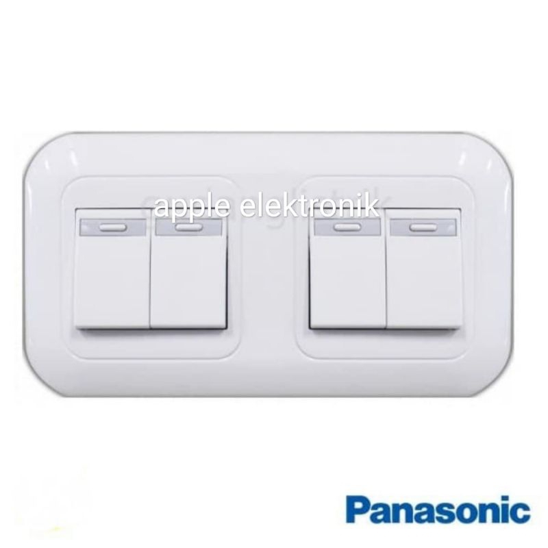 Jual Saklar Panasonic 4 Petik wide series | Shopee Indonesia