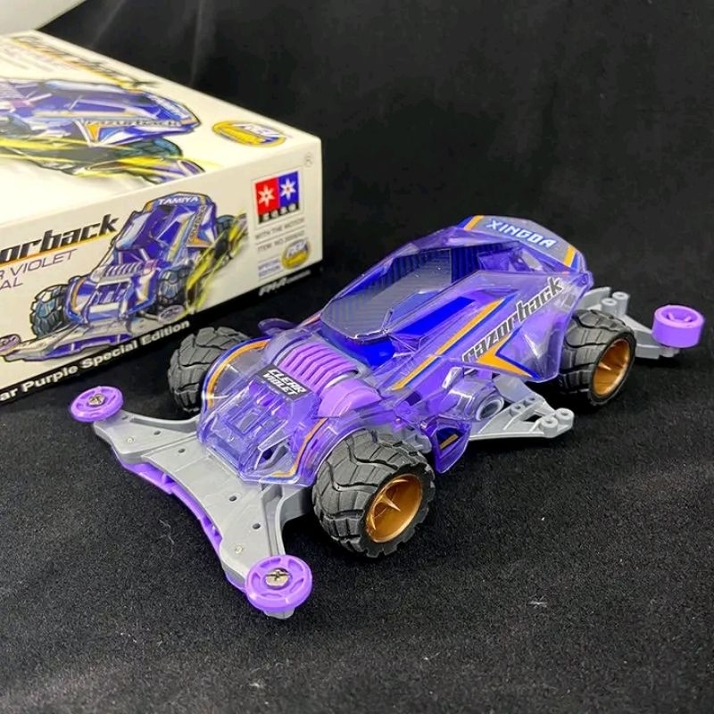 Jual rep tamiya mini 4wd razorback clear violet special merek daxing ...