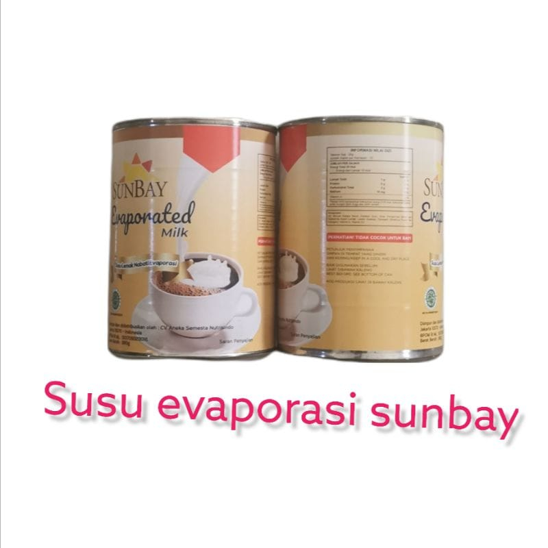 Jual susu evaporasi sunbay susu creamer untuk campuran minuman kekinian ...