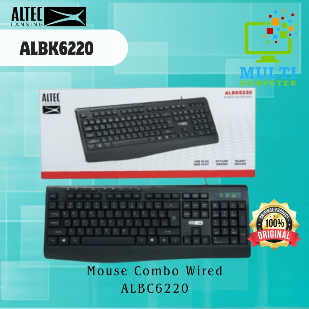 Jual Altec Lansing Keyboard Wired ALBK6220 | Shopee Indonesia