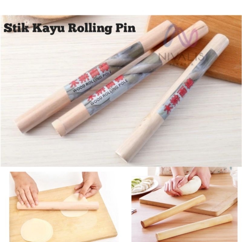 Jual Rolling Pin Kayu Stik Adonan kue Murah | Shopee Indonesia