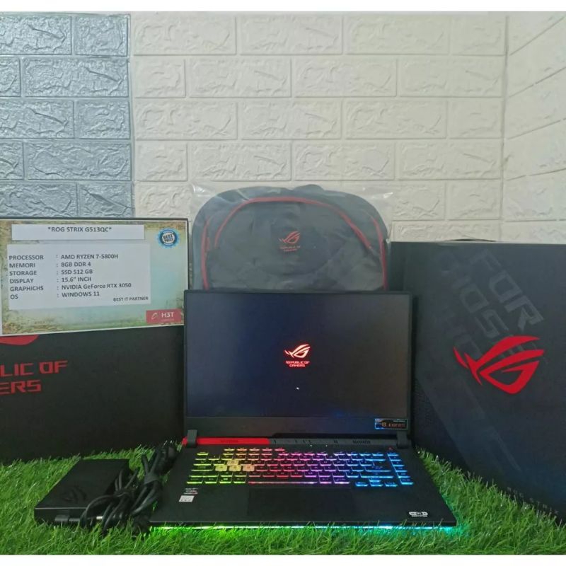 Jual ROG STRIX G513QC AMD RYZEN 7-5800H RAM 8GB SSD 512GB NVIDIA RTX ...