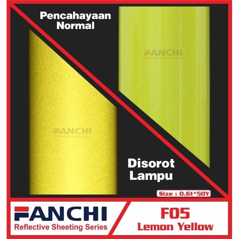 Jual Sticker Scotchlite FANCHI Reflective Series Bahan Cutting Sticker ...