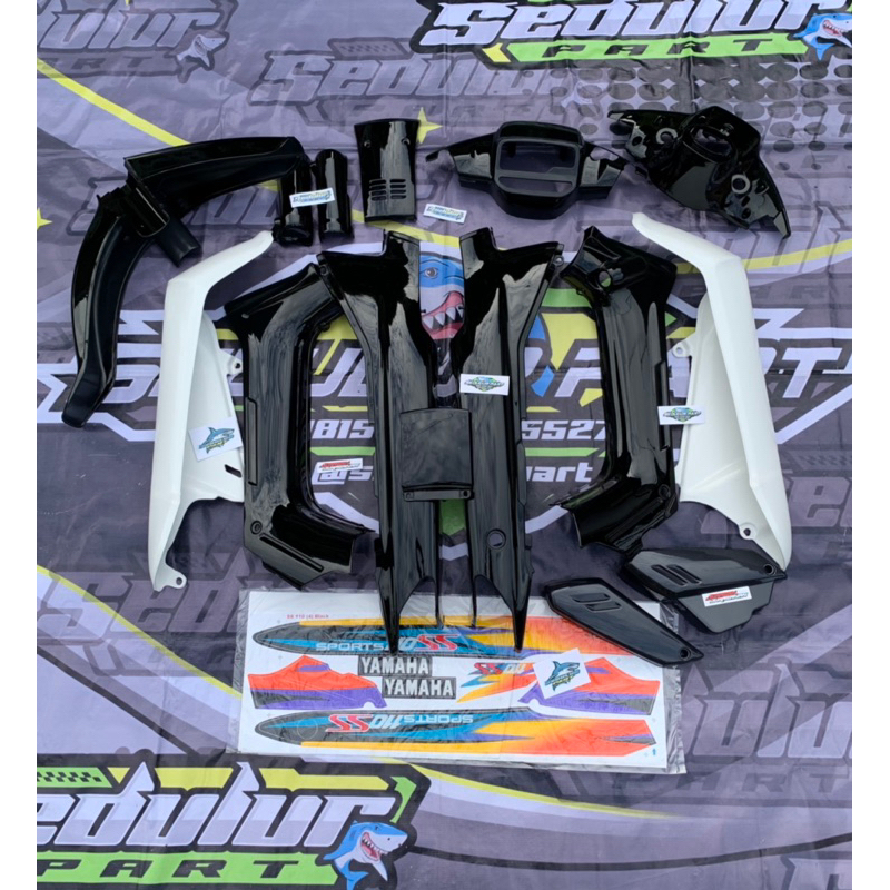 Jual BODY SET YAMAHA FIZ FORCE ONE KOTAK F1Z POSWAN KOTAK HITAM PUTIH ...