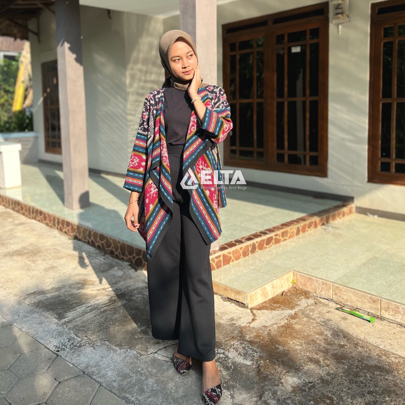 Jual outer blazer vest tenun etnik original | Shopee Indonesia