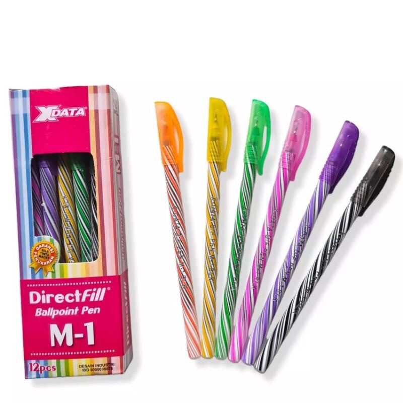 Jual ballpoint pen Pulpen X Data M-1 Ballpoint Tinta Warna Hitam 1pcs ...