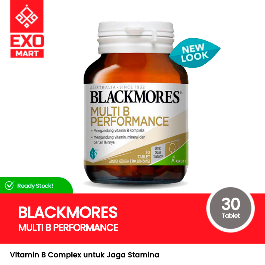 Jual Blackmores - Multi B Performance 30 Tablet Vitamin B Kompleks B Complex BPOM Kalbe | Shopee ...