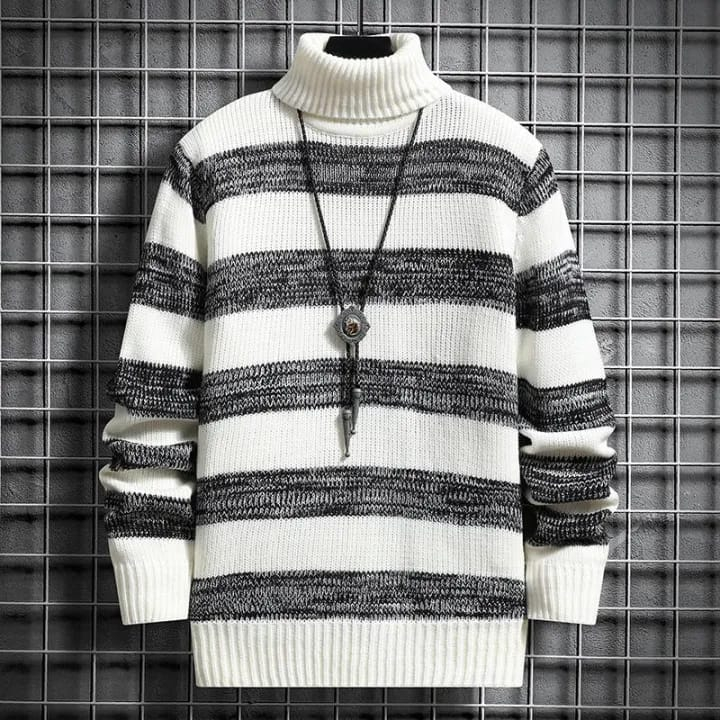 Jual SALFA Sweater Rajut Kerah Tinggi Twister Lengan Panjang Turtleneck ...