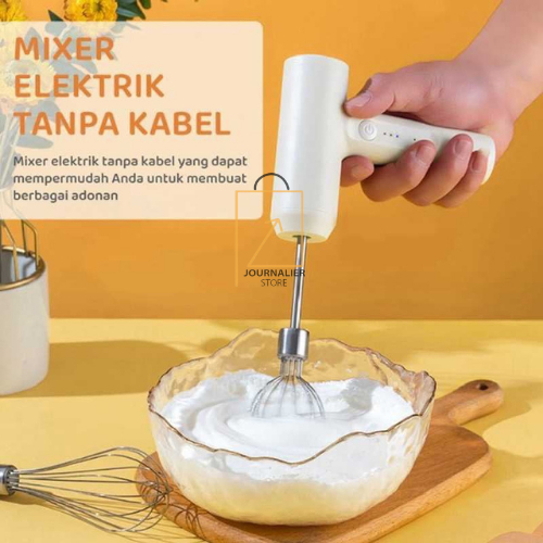 Jual Mixer Tangan Mini Electric Whisk Whisker Portable Wireless ...