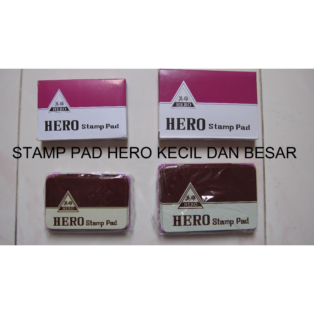 Jual Stamp Pad / Bak Stempel / Bantal Stempel HERO Kecil Besar | Shopee ...