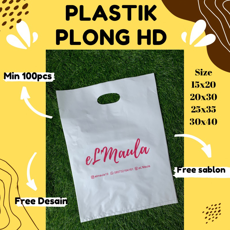Jual PLASTIK PACKING / PLASTIK PLONG HD / FREE SABLON / FREE DESAIN ...