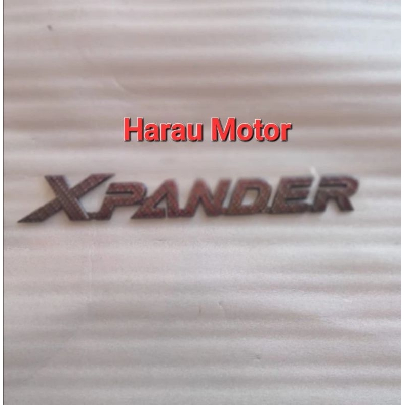 Jual emblem tulisan mitsubisi expander carbon merah | Shopee Indonesia