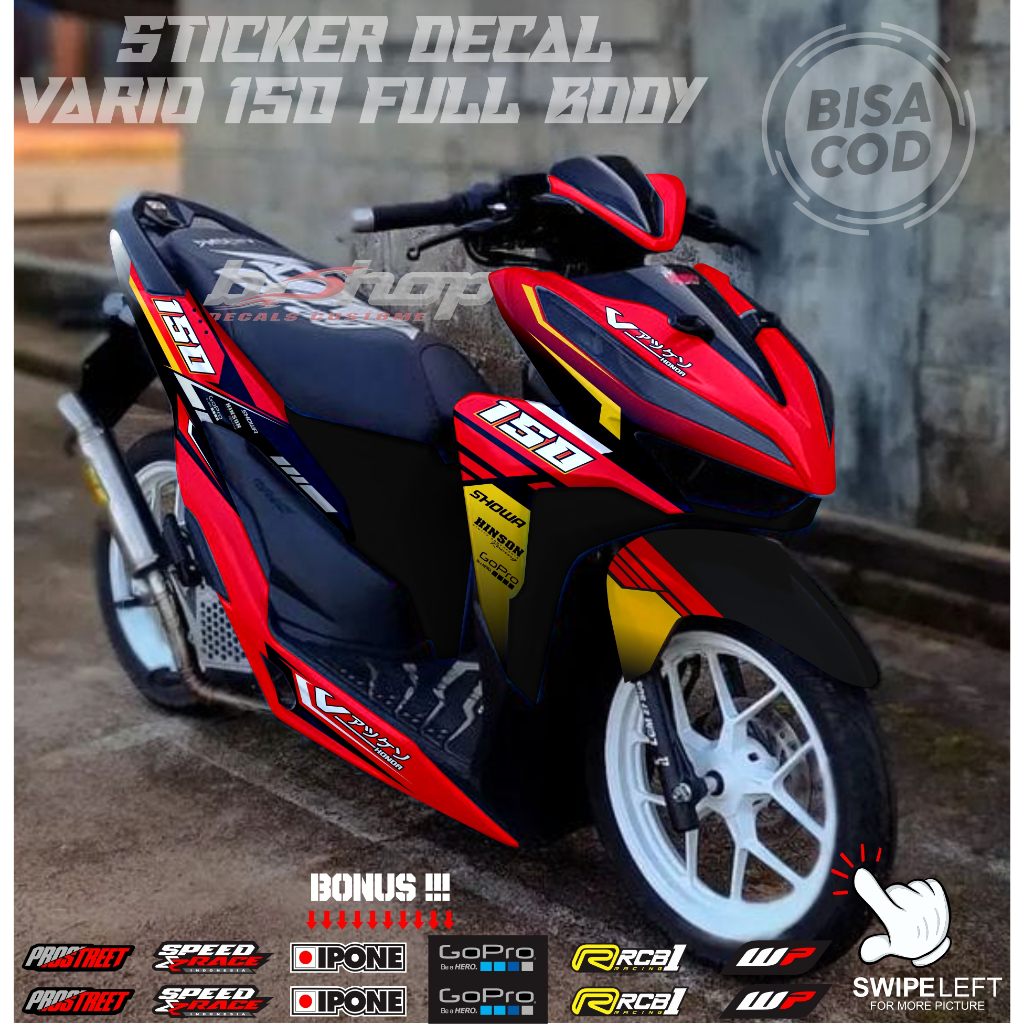 Jual sticker decal full body honda vario 150 motif grafis showa variasi terbaru | Shopee Indonesia