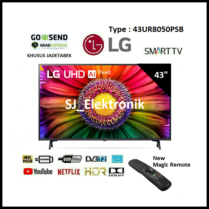 Jual LED TV LG 43 Inch 43UR8050PSB - 43UR8050 Real 4K Smart UHD TV ...
