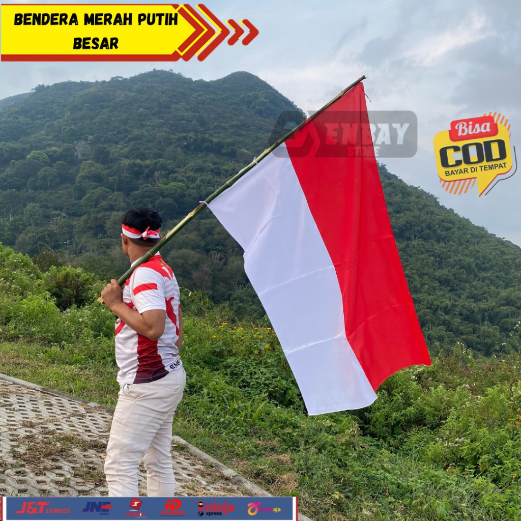 Jual BENDERA MERAH PUTIH SIZE BESAR (Bendera Indonesia ) | Shopee Indonesia