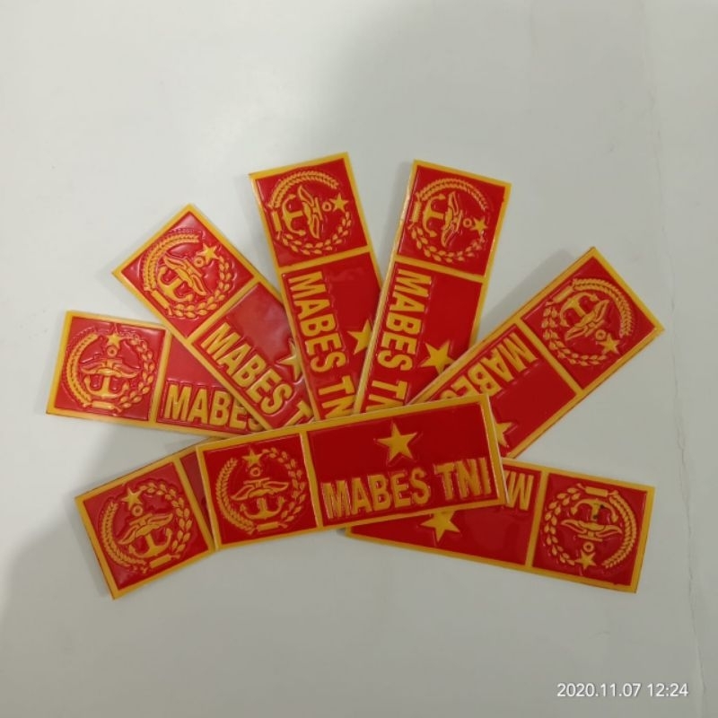 Jual Stiker plat embos Mabes TNI Bintang | Stiker plat motor | stiker ...