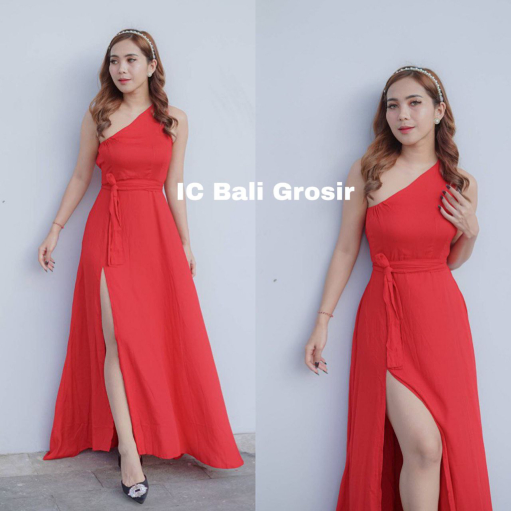 Jual DRESS BALI HIJAB MODEL BARU LONG DRESS MAXI POLOS MAX001/ DASTER ...