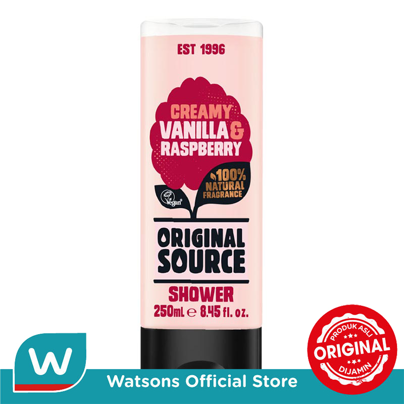 Jual ORIGINAL SOURCE Shower Vanilla & Raspberry 250ml | Shopee Indonesia