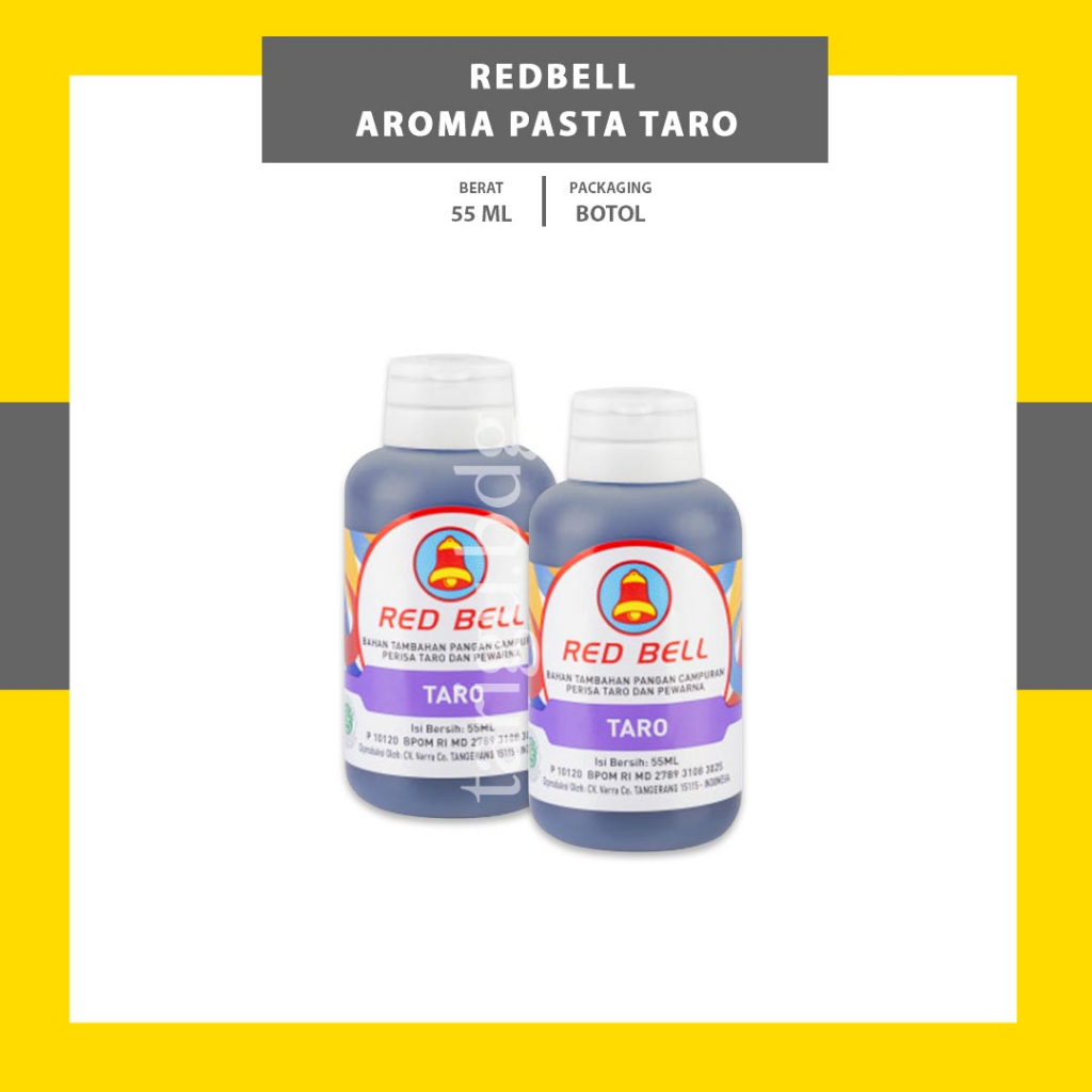 Jual TARO RED BELL PERISA PASTA MAKANAN 55ML - REDBELL AROMA PASTA ...