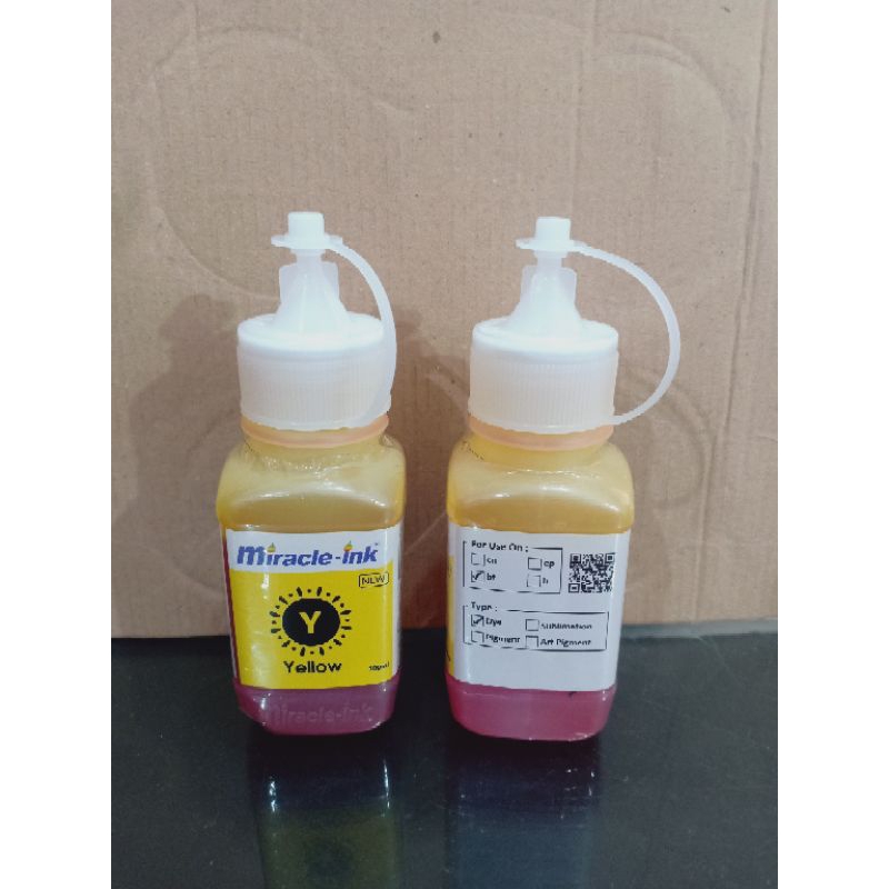 Jual Tinta Miracle Ink Printer Brother warna yellow (kuning) | Shopee ...