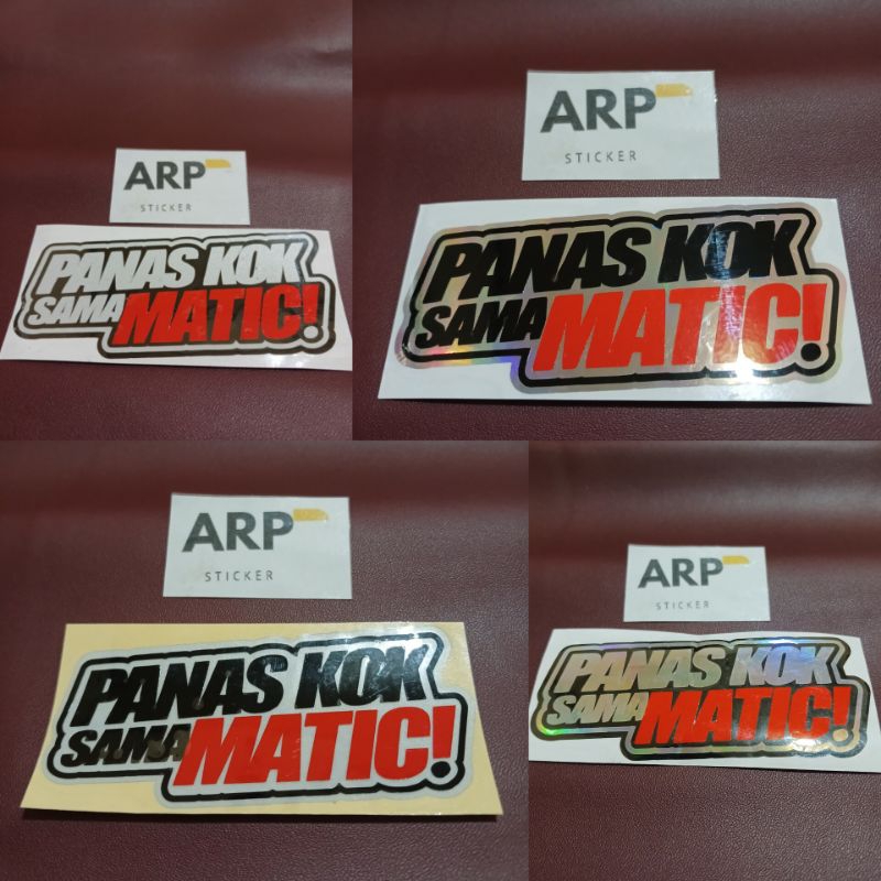 Jual STICKER STIKER PANAS KOK SAMA MATIC CUTTING | Shopee Indonesia
