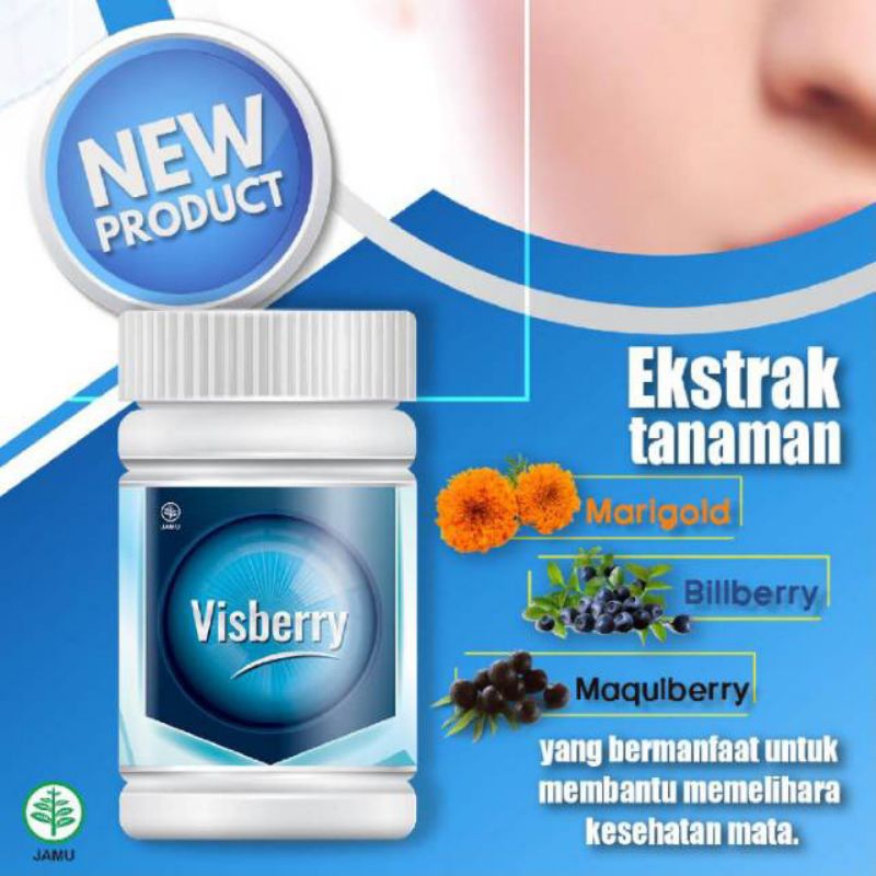 Jual Visberry Asli Original HWI (Vitamin Kapsul untuk Mata) Mengurangi ...