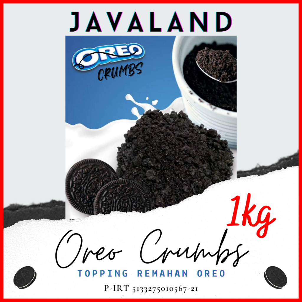 Jual 1kg Owre*o Crumbs Topping Minuman Makanan Black Biskuit Hitam ...
