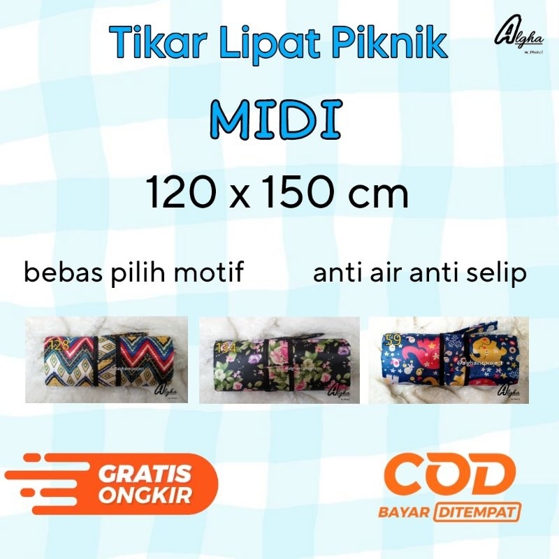 Jual Tikar Lipat Piknik Microsatin 120x150 cm Bisa Pilih Motif | Shopee ...