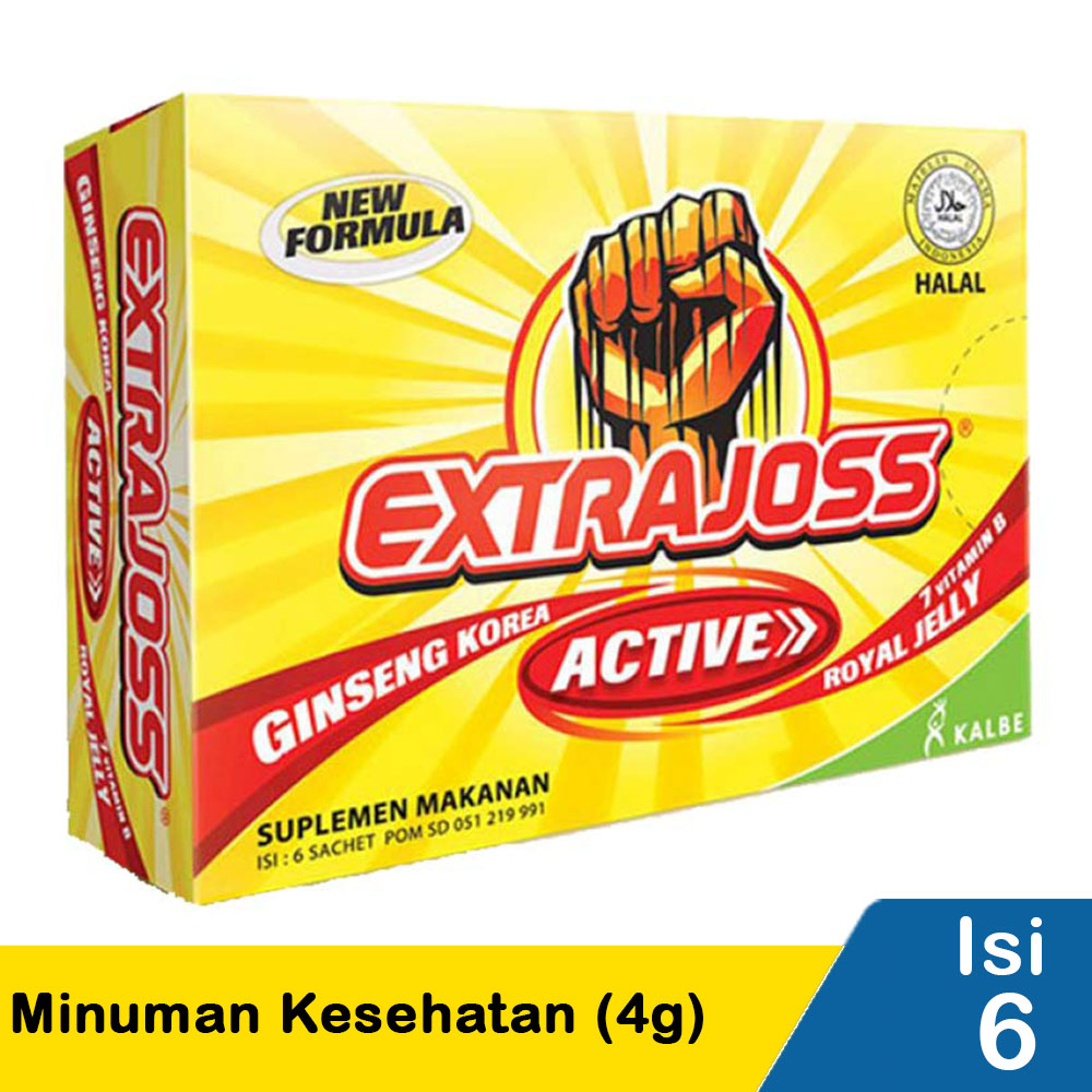 Jual Extra Joss Active Health Supplement 1 Pak Isi 12 Pcs | Shopee Indonesia