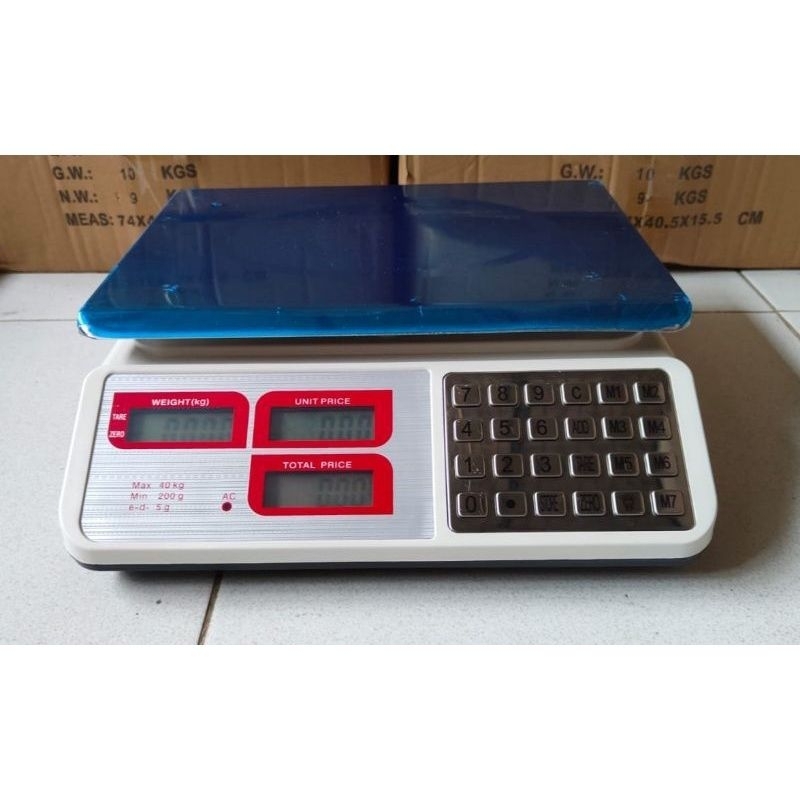 Jual timbangan digital laundry /timbangan paket/timbangan buah, double ...