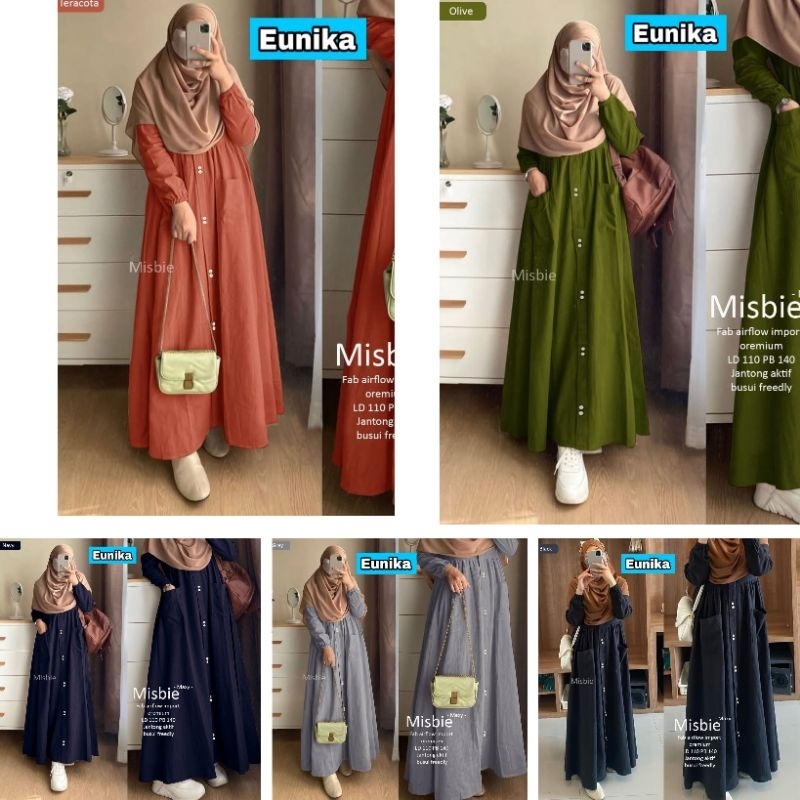 Jual MISBIE MAXI BY EUNIKA DETRIAS LABEL - MAXI DRESS POLOS BAHAN AIRFLOW | Shopee Indonesia