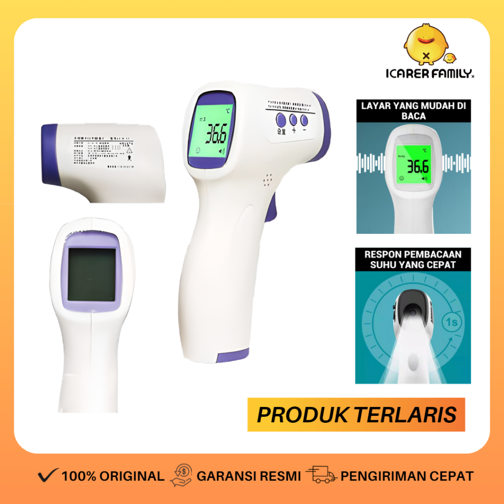 Jual icarer Termometer Infrared Non Contact Termometer dengan teknologi ...