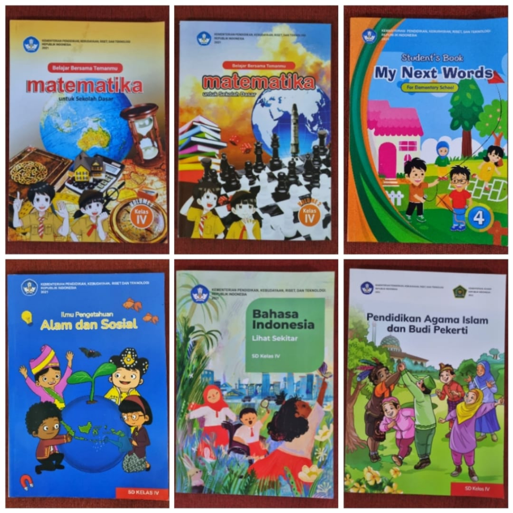 Jual Buku Paket 1 Set Buku Kumer SD Kelas 4 (PAI, IPAS, My Next Words, B Indonesia) + Matematika ...