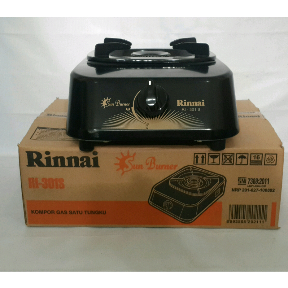 Jual Kompor Gas RINNAI 1 tungku RI-301s / RI 301 s Rinai ORI GARANSI ...