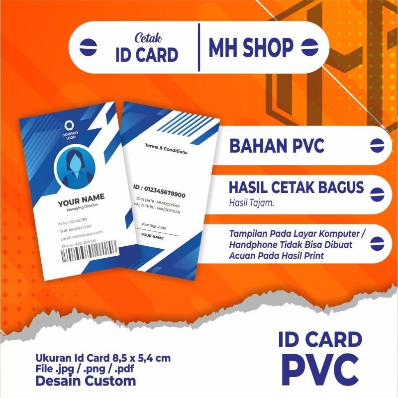 Jual ID CARD PVC, PRINT UV | Shopee Indonesia