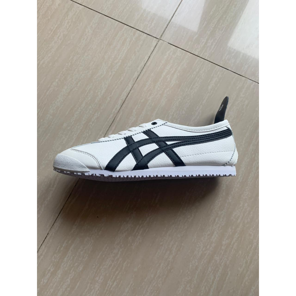 Jual Onitsuka Tiger Mexico 66 Sepatu Tali White List Black Original | Shopee Indonesia