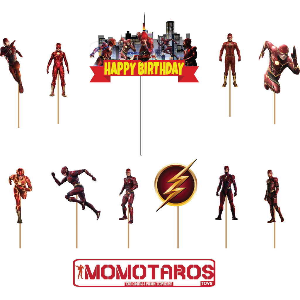 Jual Topper cake The Flash Movie set | Shopee Indonesia