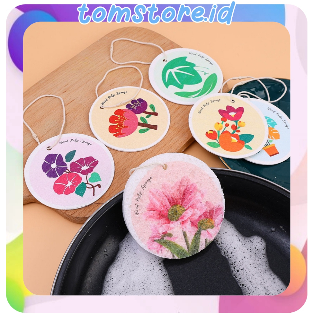 Jual TOMSTORE.ID Spons Busa Magic Cuci Piring Motif Spon Kompres Spons ...