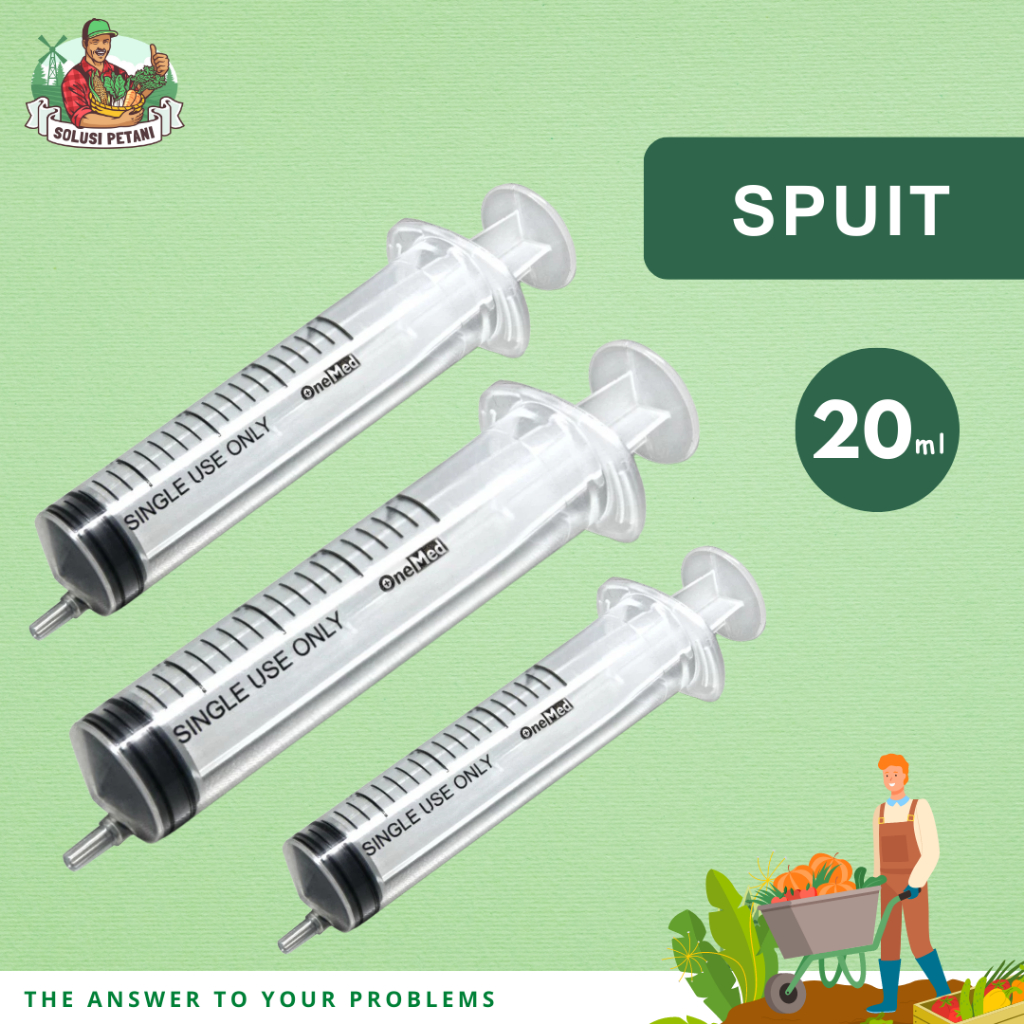 Jual Suntikan 20ml (3 pcs) Tabung Suntik 20 cc Spuit 20 ml Spet Syringe ...